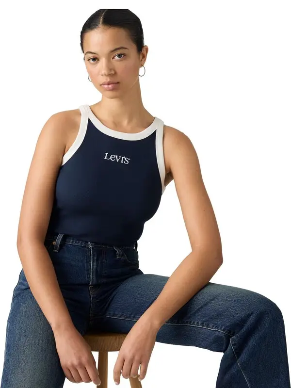 LEVI'S Graphic Essential Racer Tank Top - Blue