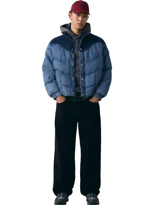 LEVI'S Wild West Short Puffer Jacket - Blue