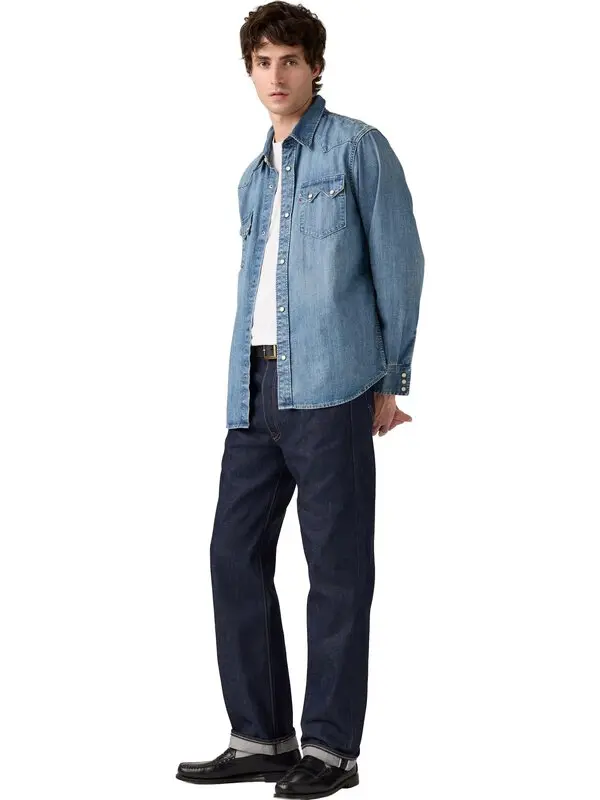 LEVI'S 501 Original Selvedge Jeans - Navy