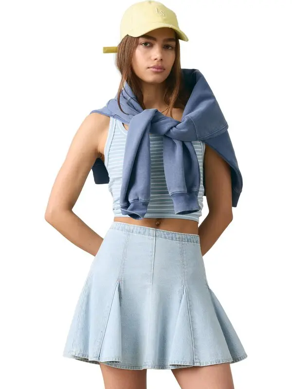 LEVI'S Godet Mini Lightweight Skirt - Blue