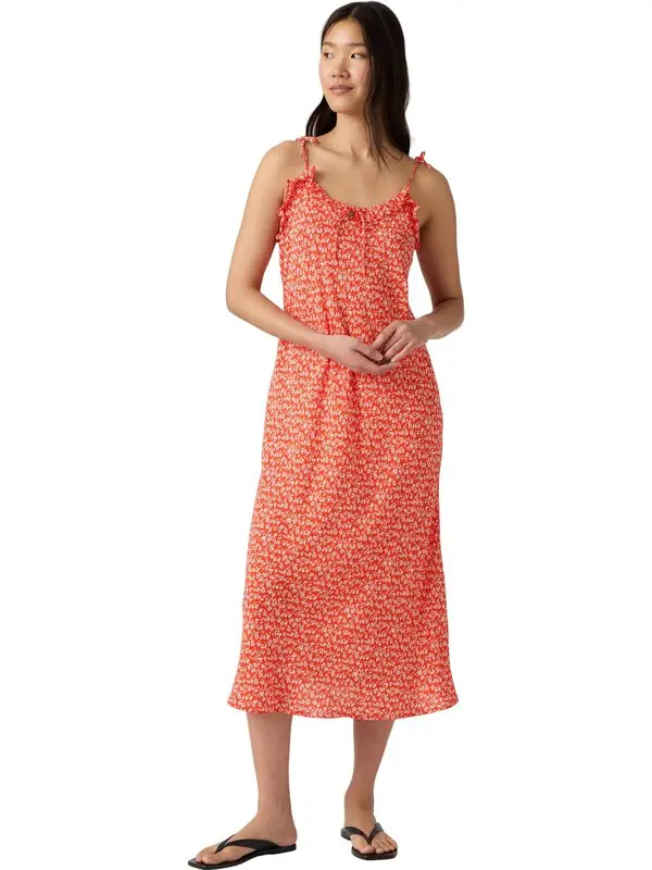 LEVI'S Sarita Midi Slip Dress - Red
