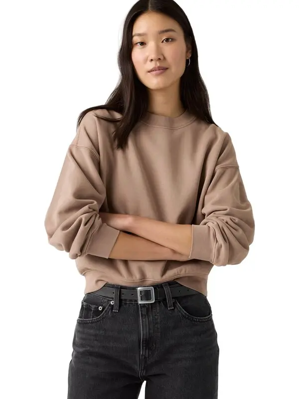 LEVI'S Boxy Sweatshirt - Brown