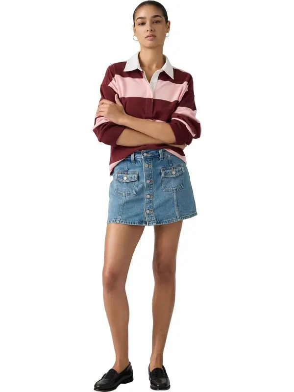 LEVI'S Button Front Skort - Blue