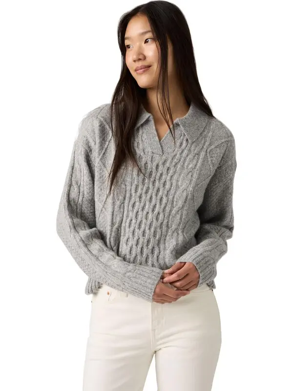 LEVI'S Nova Cable Sweater - Grey