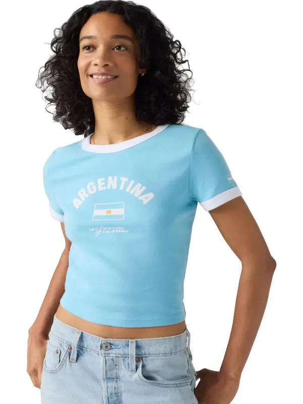 LEVI'S Argentina Ringer Tee - Blue