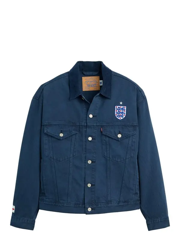 LEVI'S England Football Type Iii Trucker Jacket - Blue