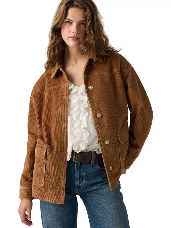 LEVI'S Corduroy Demi Shacket - Brown