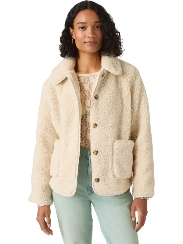 LEVI'S Rema Sherpa Jacket - Grey