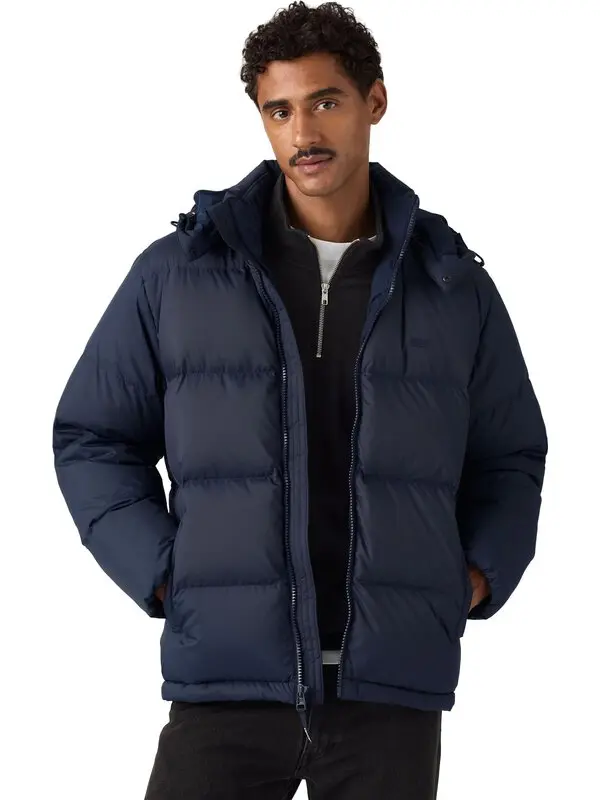 LEVI'S Rockwell Hooded Puffer - Blue