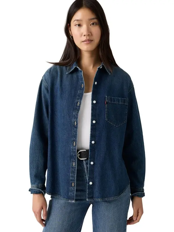 LEVI'S Harlie Boyfriend Shirt - Blue