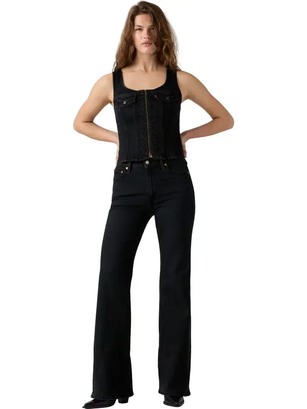 LEVI'S Ribcage Flare Jeans - Black