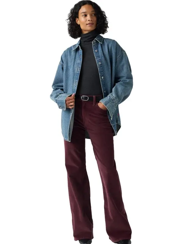 LEVI'S Corduroy Ribcage Flare Jeans - Brown