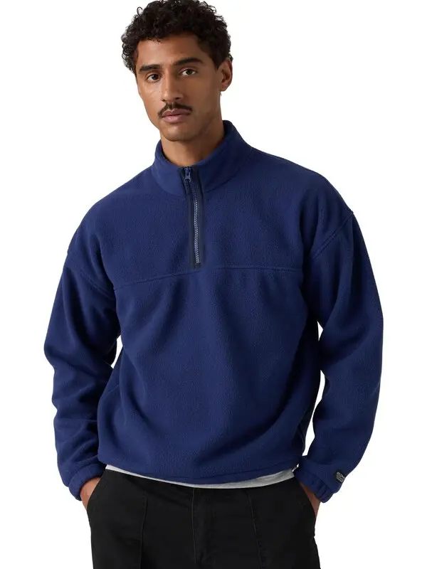 LEVI'S Redwood Half Zip Sweatshirt - Blue
