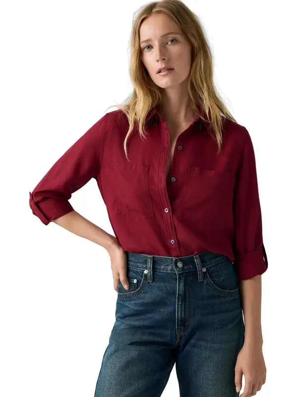 LEVI'S Aspen Utility Long Sleeve Shirt - Red
