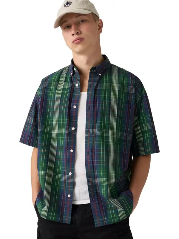 LEVI'S Short Sleeve Roam Loose Lightweight Shirt - Green