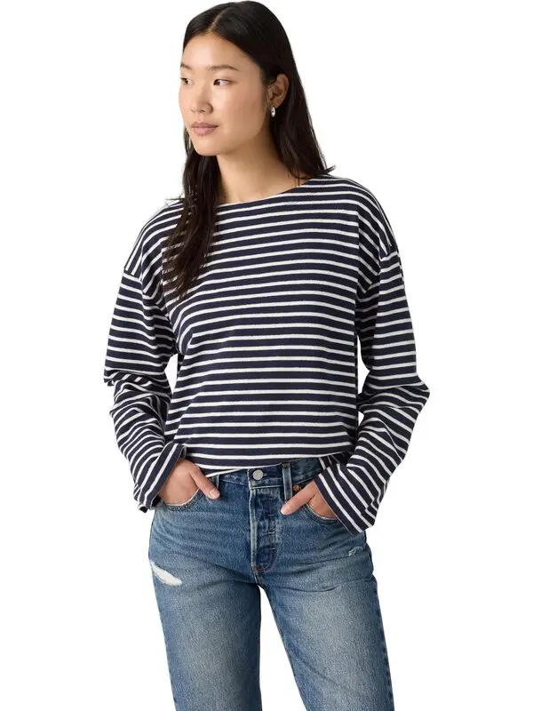 LEVI'S Esme Relaxed Long Sleeve Top - Blue