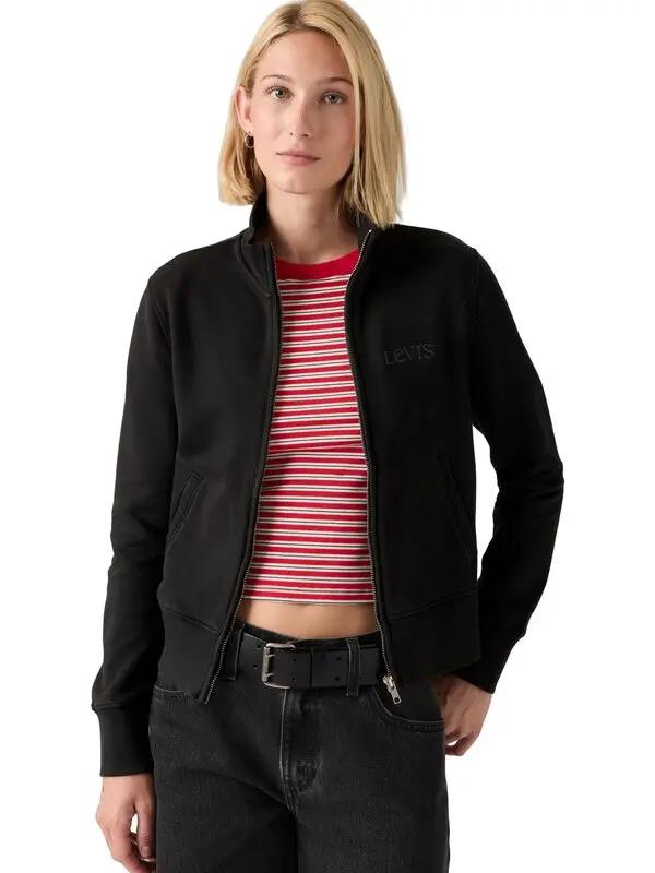 LEVI'S Graphic Slim Fit Full Zip Sweatshirt - Black