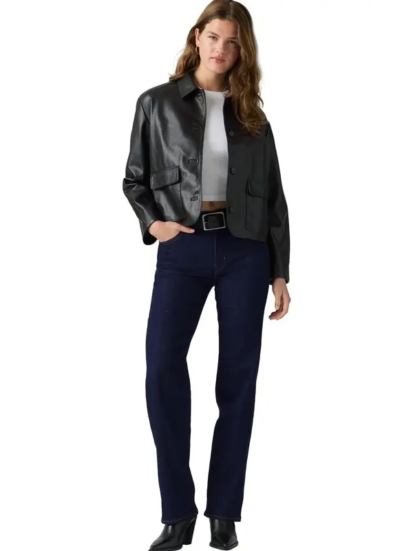 LEVI'S High Rise Straight Jeans - Blue