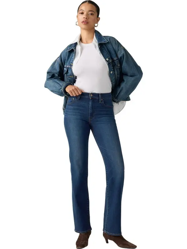 LEVI'S High Rise Straight Jeans - Blue