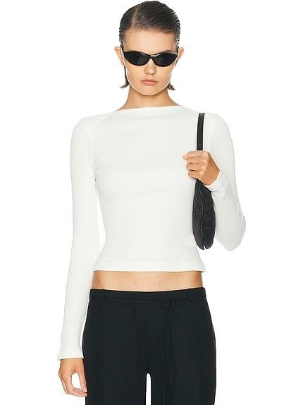 Citizens Of Humanity Long Sleeve Baby Waffle Tee - Pashmina