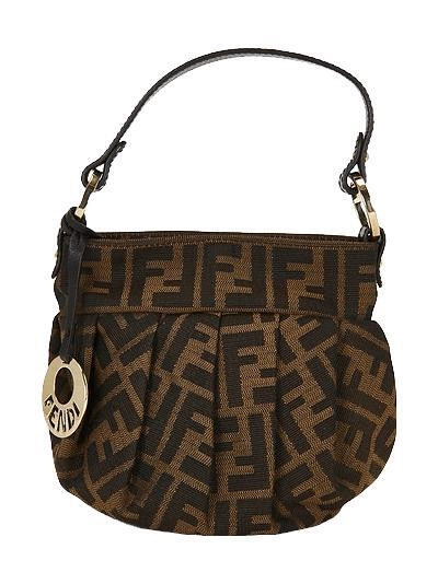Fendi Zucca Mini Chef Hobo Bag - Brown