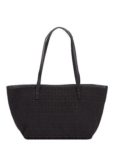 Fendi Zucchino Roll Tote Bag - Brown
