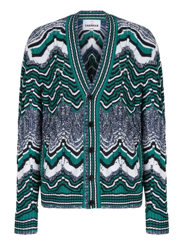 Missoni Striped Cotton-blend Cardigan - Multicoloured