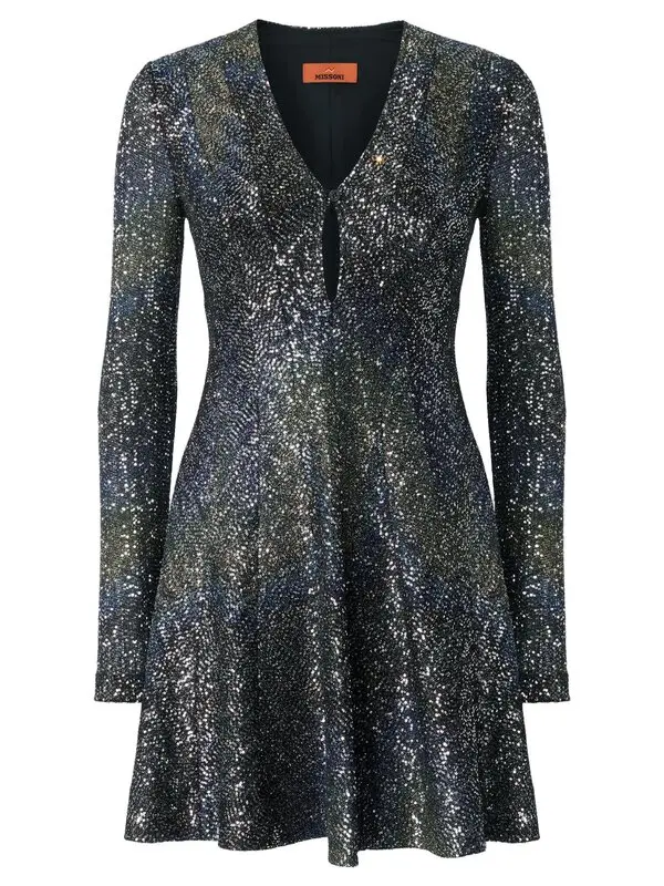 Missoni Dégradé Mini Dress With Sequins - Multicoloured