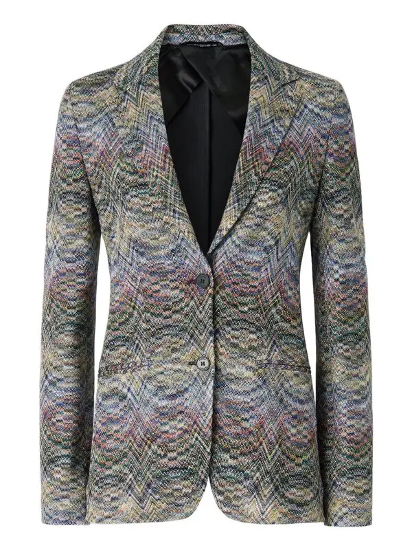 Missoni Viscose Lamé Blazer - Multicoloured