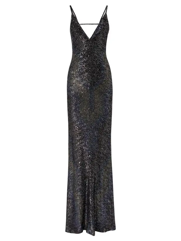 Missoni Long Dégradé Knit Dress With Sequins - Multicoloured