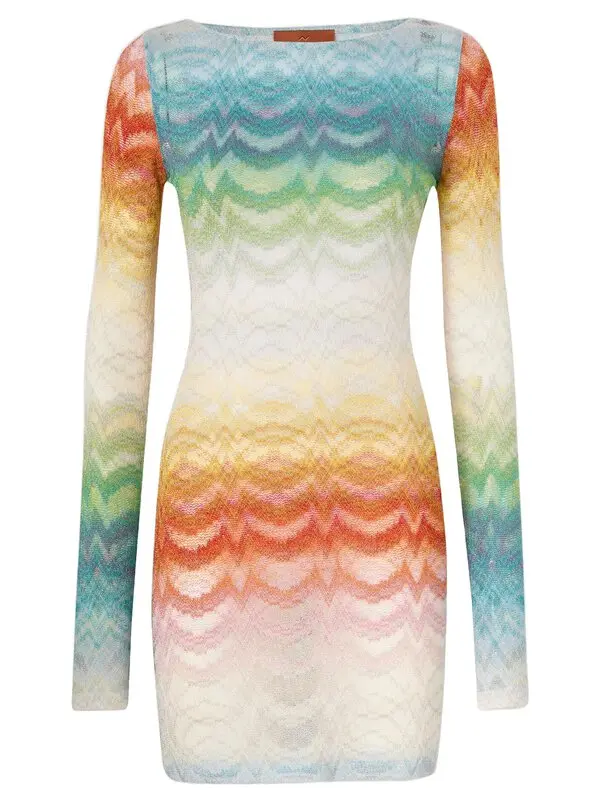 Missoni Shaded Viscose Lamé Mini Dress - Multicoloured