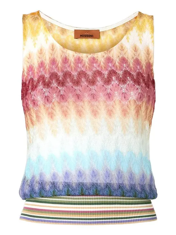 Missoni Sleeveless Viscose Top - Multicoloured