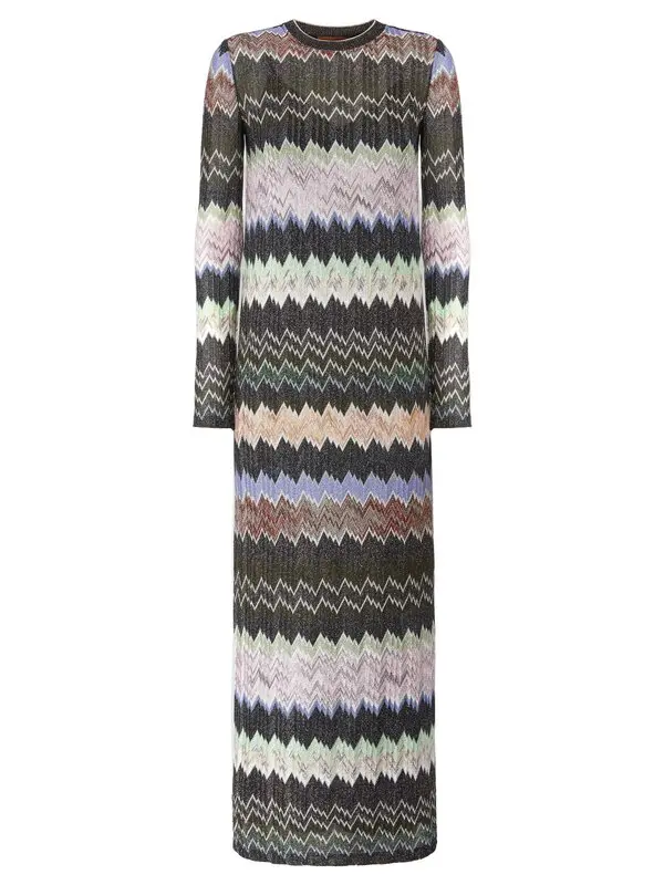 Missoni Viscose Lamé Snake-pattern Gown - Multicoloured