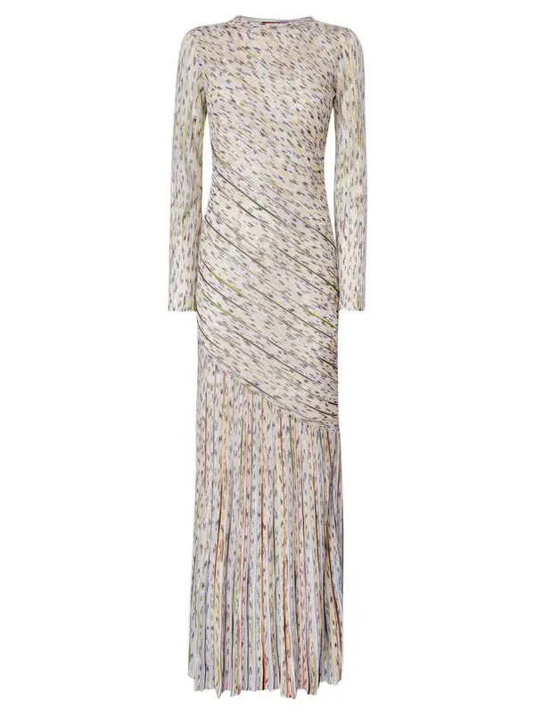 Missoni Long-sleeved Dress With Lurex - Multicoloured