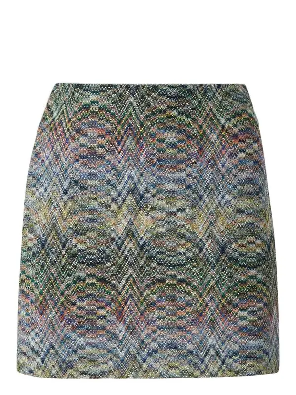 Missoni Viscose Lamé Mini Skirt - Multicoloured