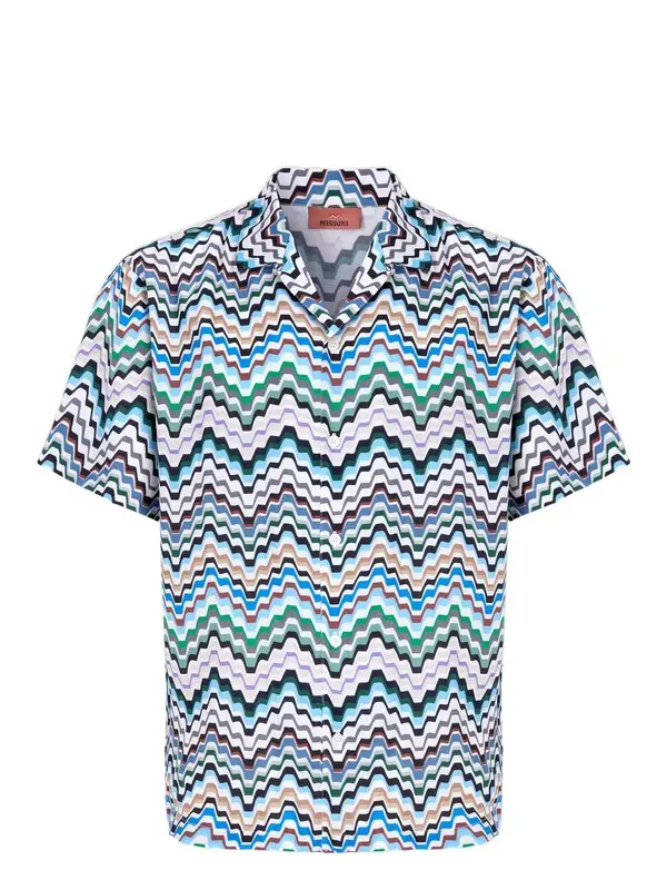 Missoni Short-sleeve Viscose Bowling Shirt - Multicoloured