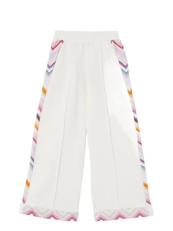 Missoni Cotton Joggers - White Multicoloured