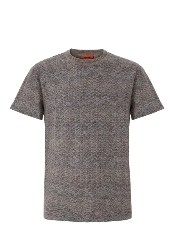 Missoni Cashmere And Viscose Knit Crewneck T-shirt - Multicoloured
