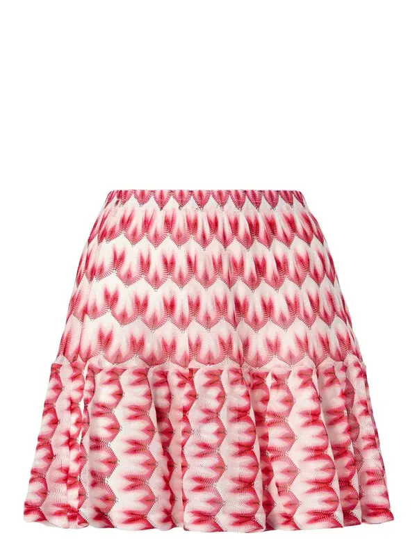 Missoni Mini Skirt In Floral-pattern Viscose - Multicoloured