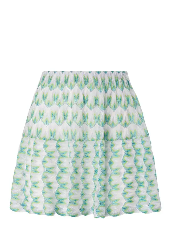 Missoni Mini Skirt In Floral-pattern Viscose - Multicoloured