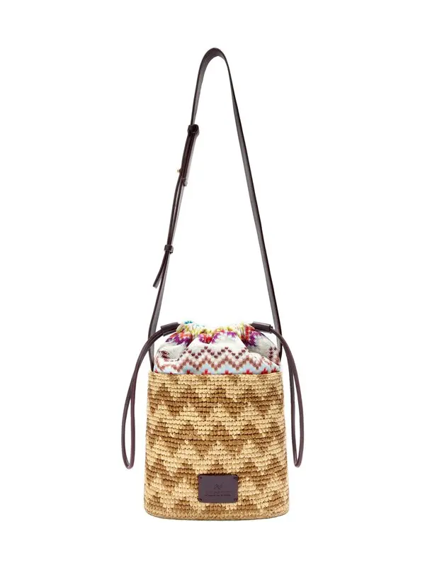 Missoni Bucket Bag In Leather - Multicoloured