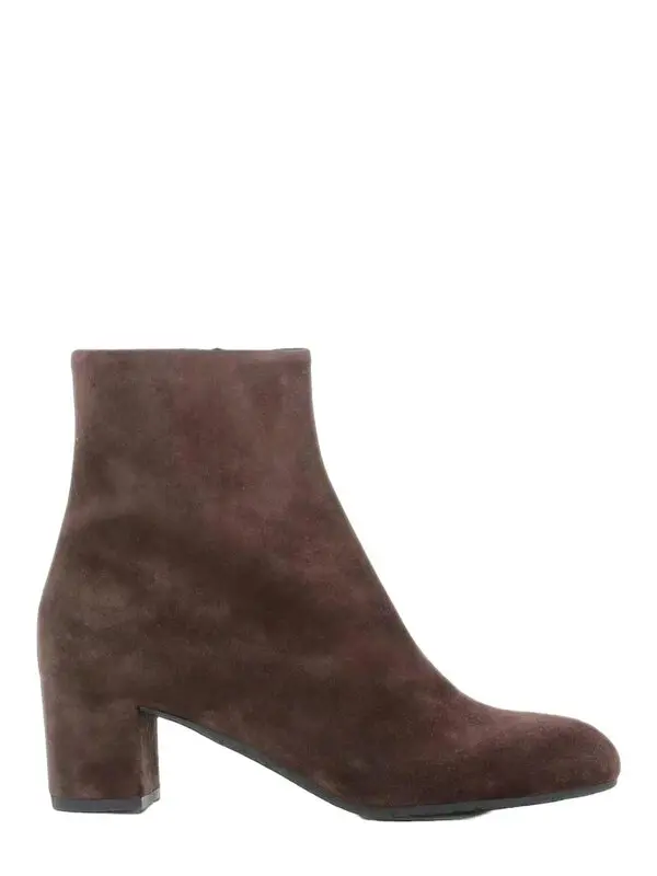 DEL CARLO Suede Ankle Boots - Brown