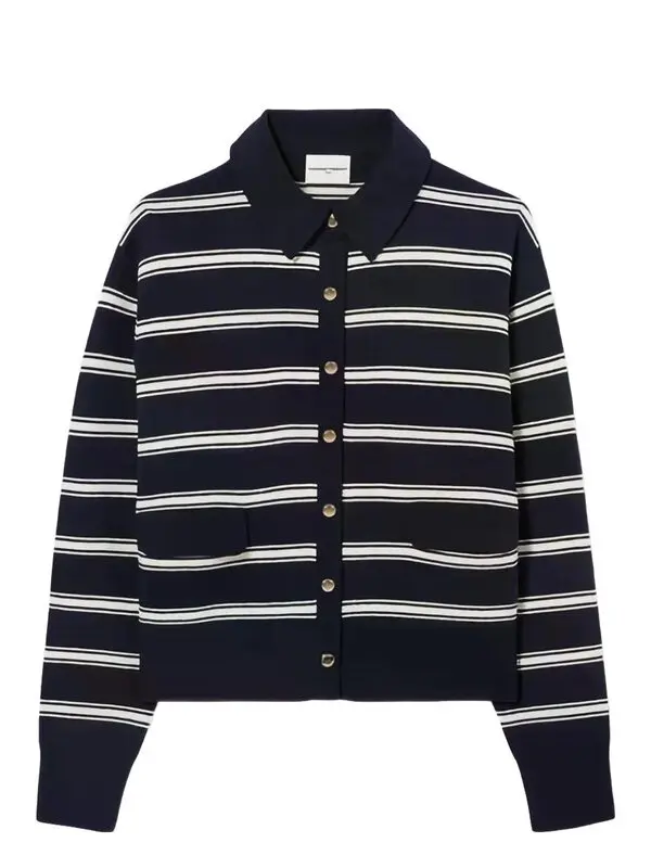 Claudie Pierlot Striped Pattern Cardigan - Black