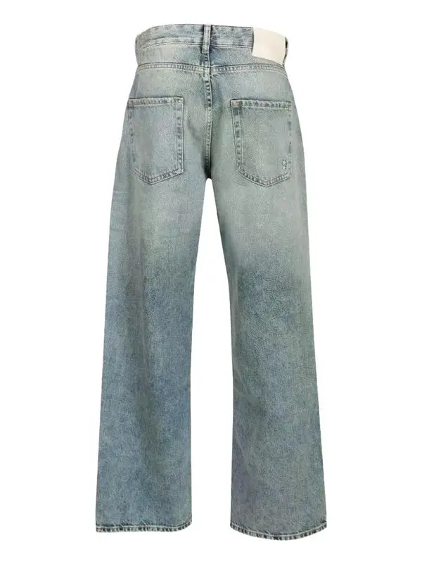 ICON DENIM LOS ANGELES Will Faded Distressed-effect Jeans - Blue