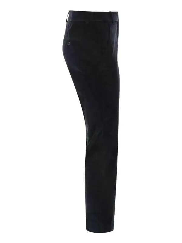 Max Mara Cotton-velvet Trousers - Blue