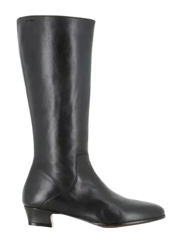 ALEXANDER HOTTO Leather Knee-high Boots - Black