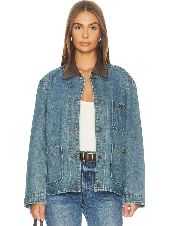 Astr The Label Leslie Jacket In . Also - Blue