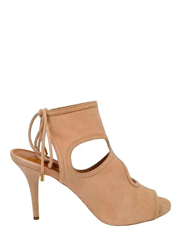 AQUAZZURA Sexy Thing Cutout Sandals - Neutrals
