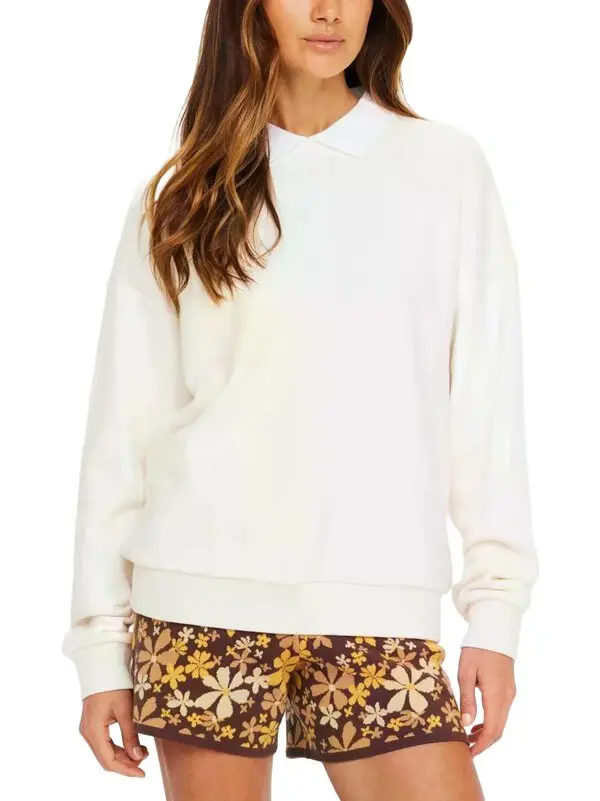 The Upside Pascal Collared Sweatshirt - Neutrals