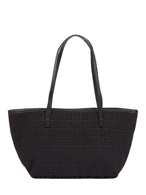 FWRD RENEW Fendi Zucchino Roll Tote Bag - Brown